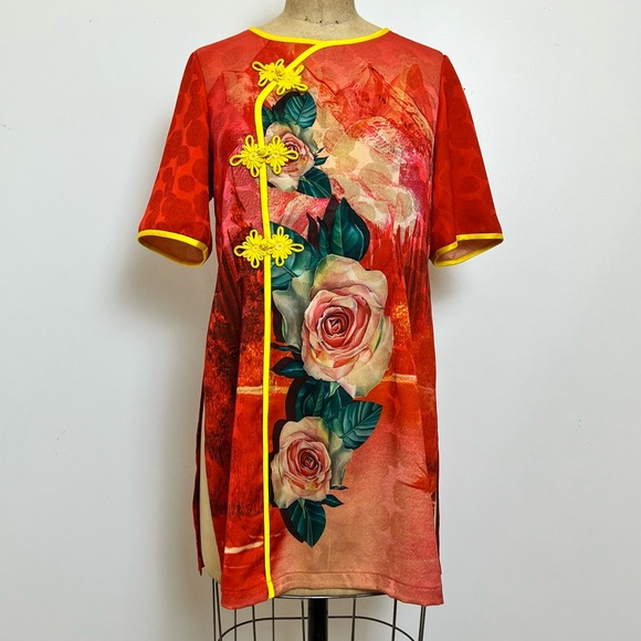 Vintage | Tops | Vintage Asian Style Tunic | Poshmark